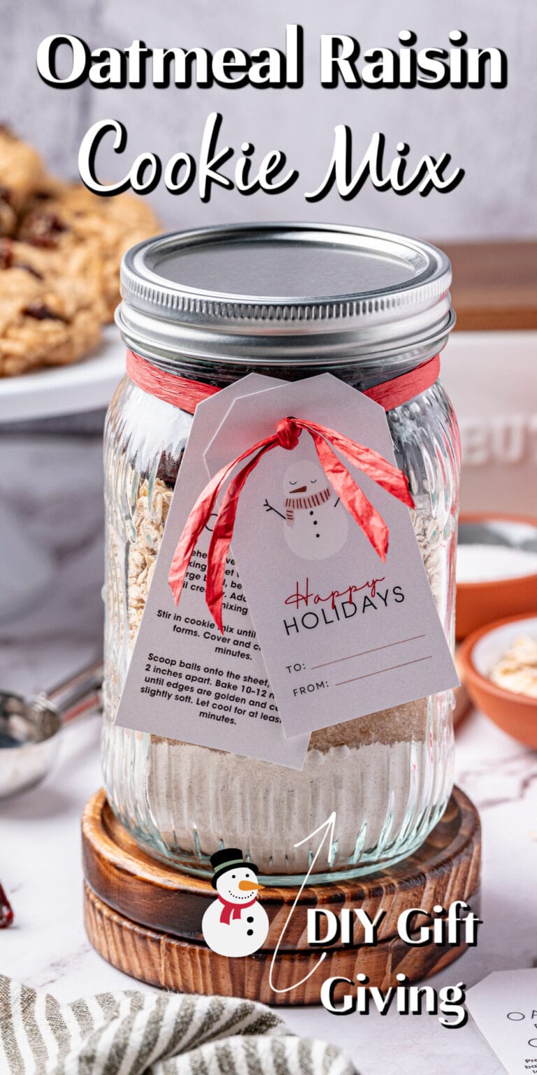 Cookie Mix in a Jar - Oatmeal Raisin - Baking Up Love