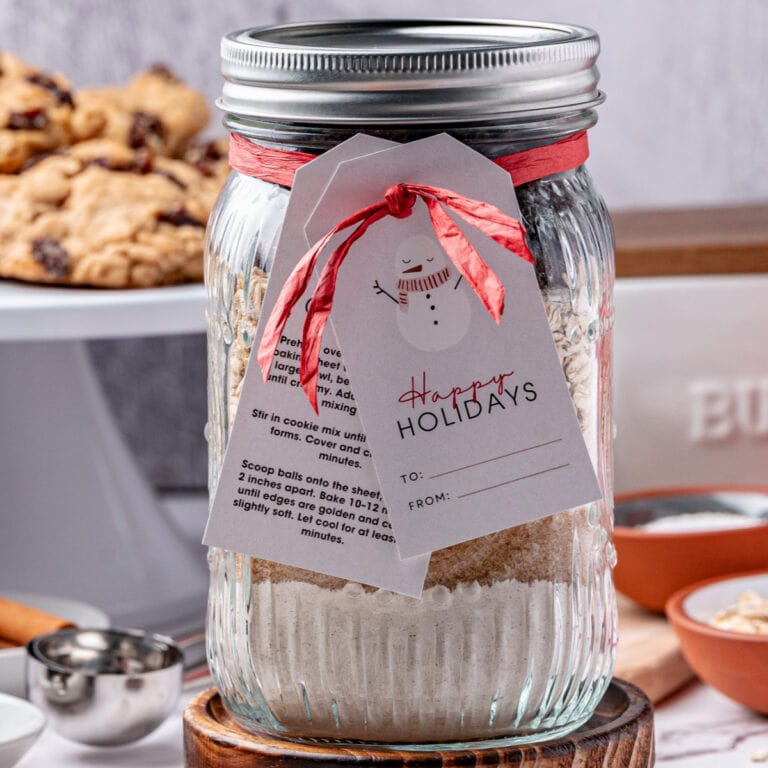 Cookie Mix in a Jar - Oatmeal Raisin - Baking Up Love